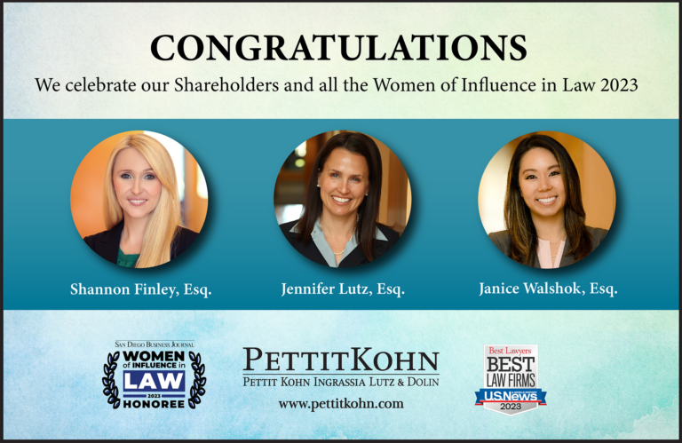 San Diego Business Journal Recognizes Three Pettit Kohn Shareholders as ...