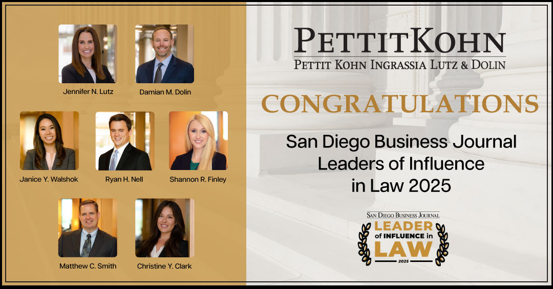 Seven Pettit Kohn Shareholders Recognized by San Diego Business Journal ...